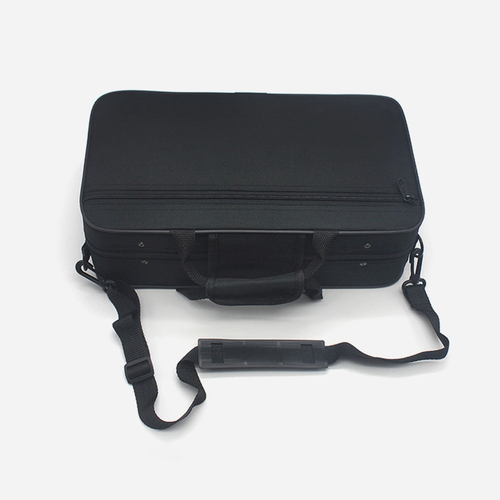 WEAVILUX Canvas Clarinet Carrying Case with Adjustable Shoulder Strap ...