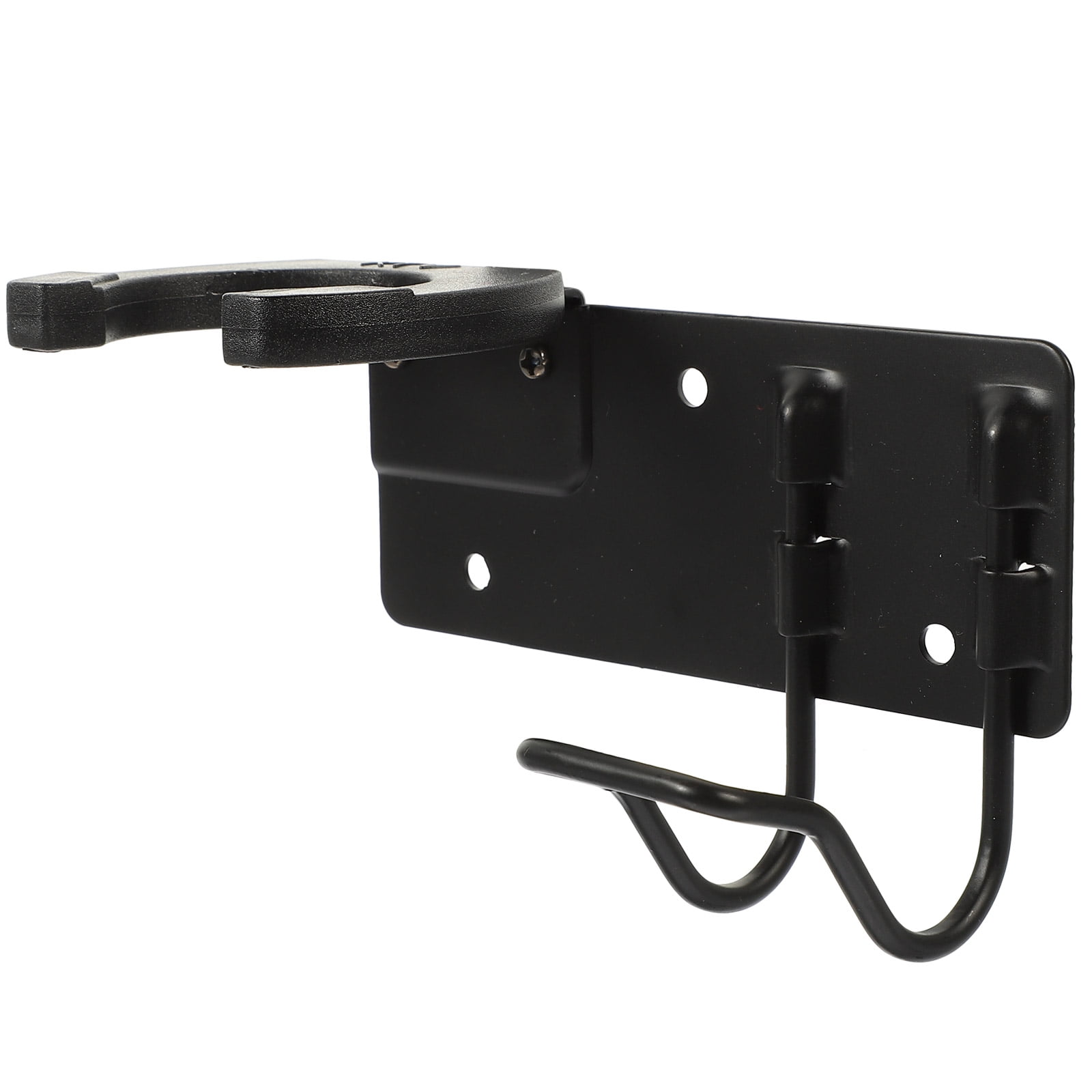 WEAVILUX Wall Mounted Black Metal Microphone Hanger Hook Sturdy Mic ...