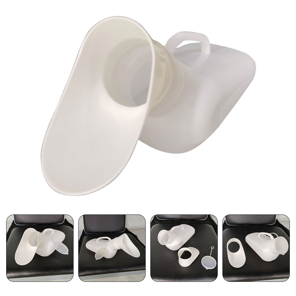 WEAVILUX Reusable Pee Cup Women Car Urinal White Plastic 1 Piece 12.6X5 ...