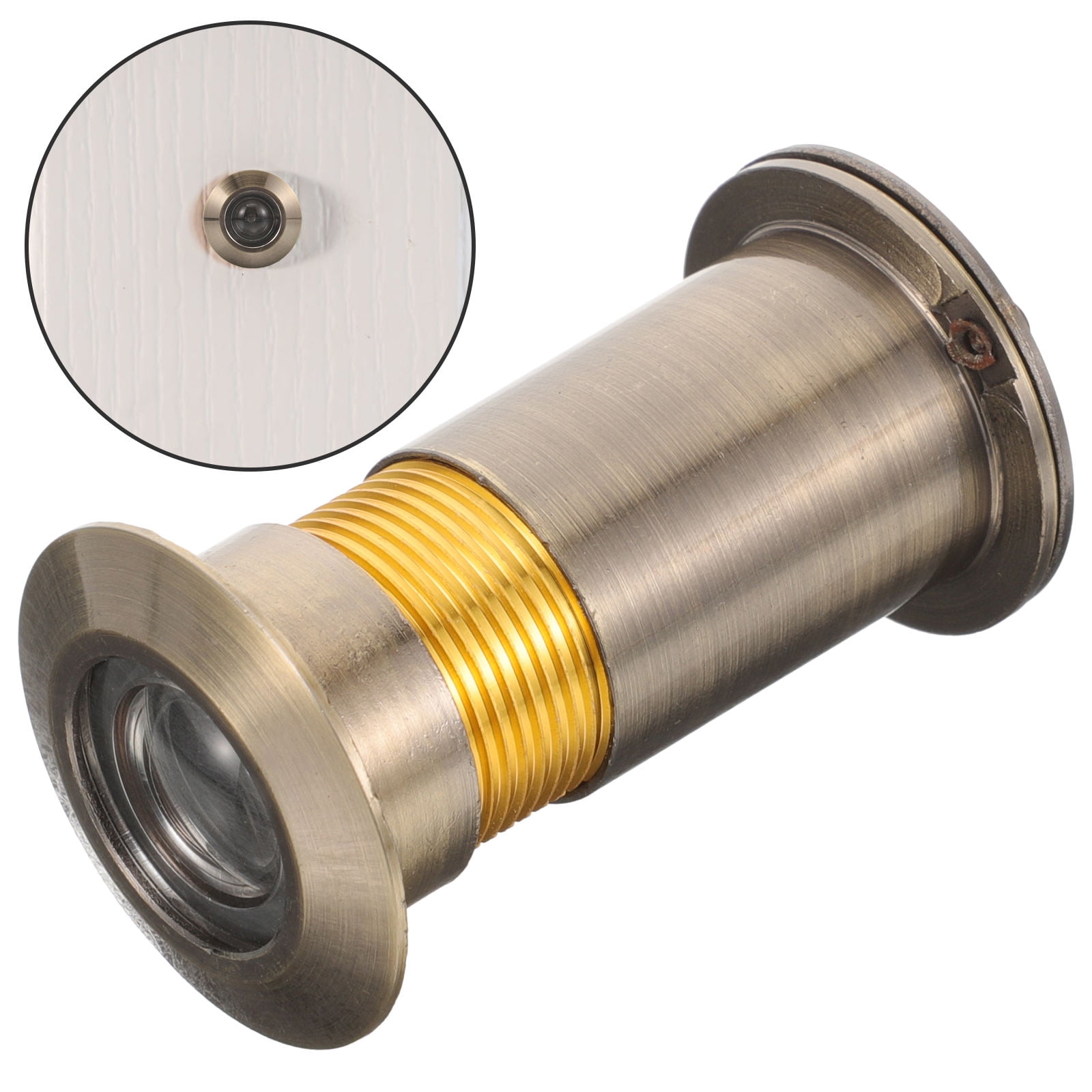 WEAVILUX Wide Angle Door Viewer in Dark Brown, Easy to Install Home ...