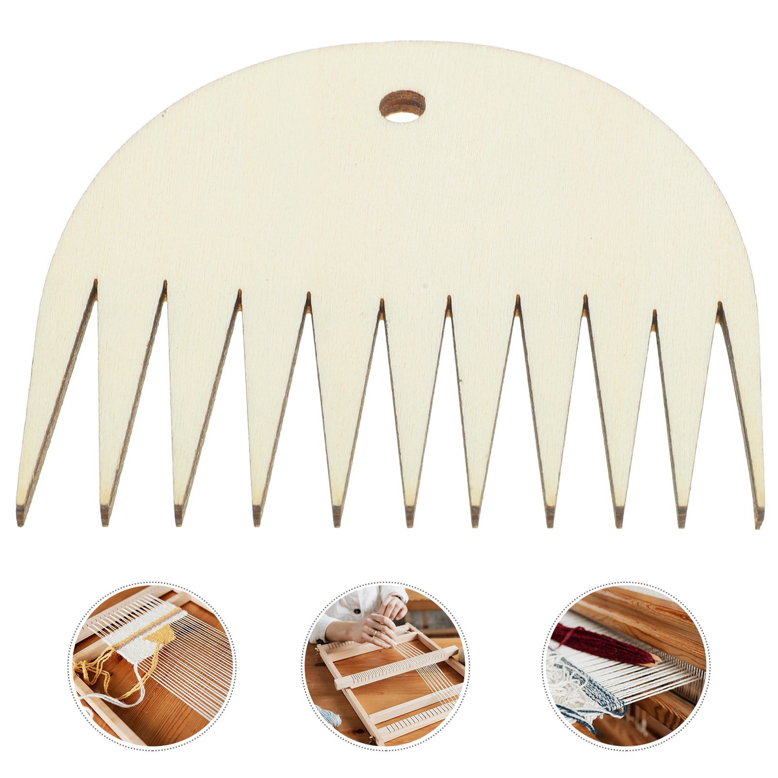 WEAVILUX 1Pack Weaving Combs for Tapestry with Beige Color and Small ...