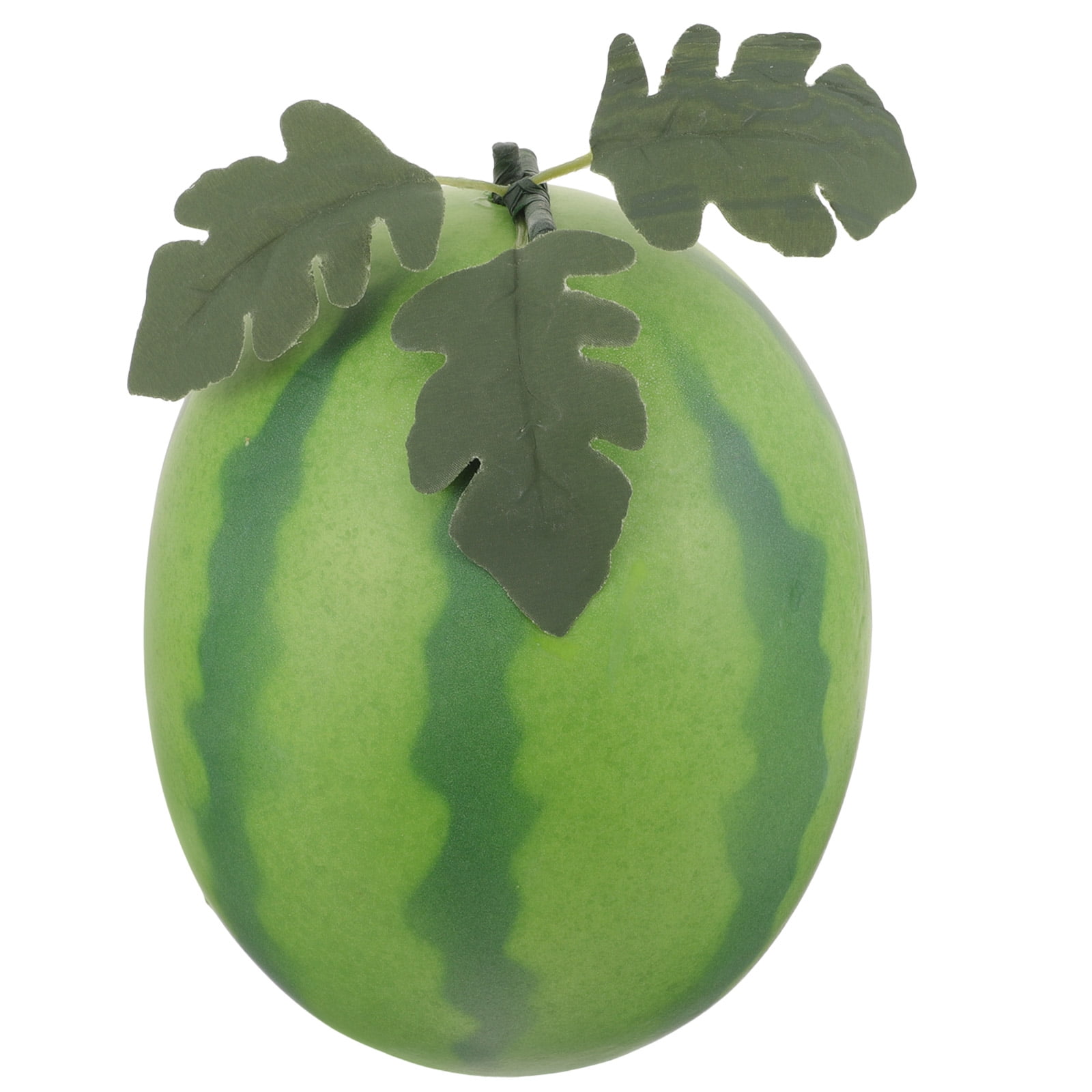 WEAVILUX Faux Watermelon Ornament Green Foam Decorative Fruit for ...