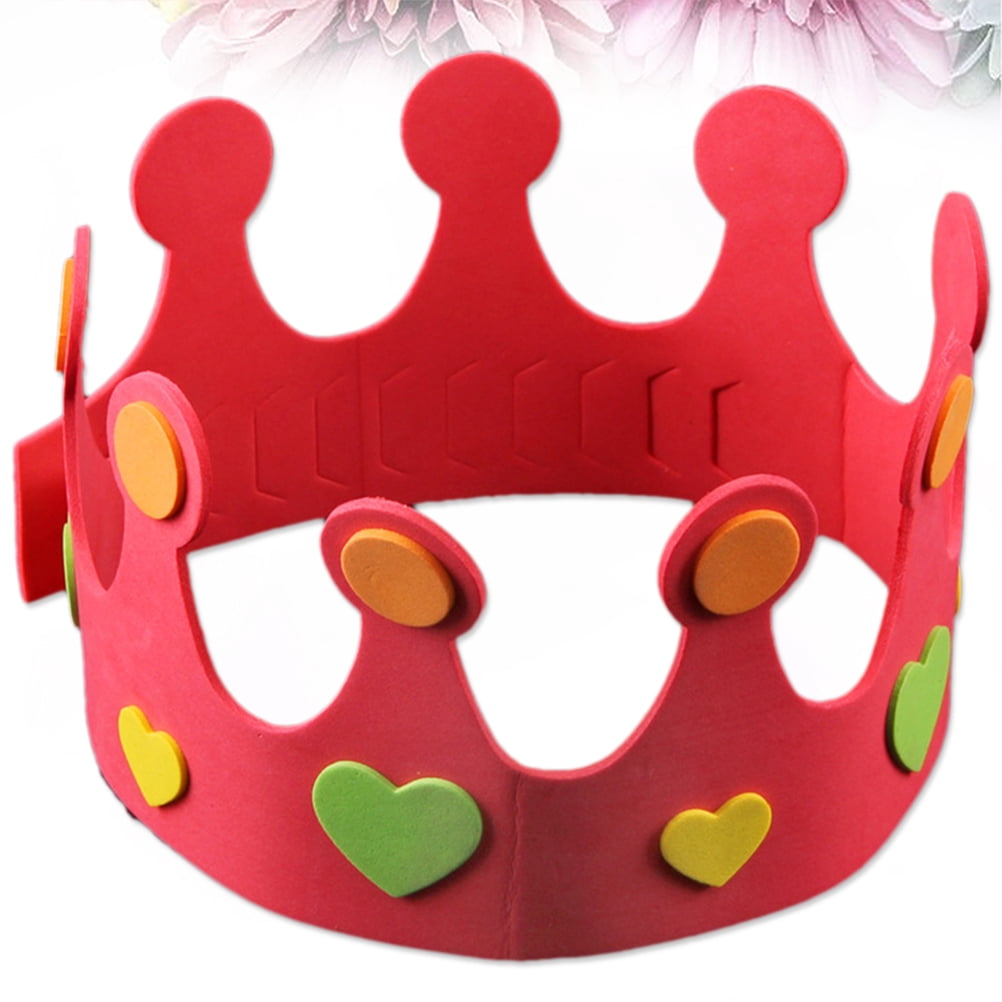 WEAVILUX 1Set EVA Crown Birthday Hat for Childrens Fun Celebrations and ...