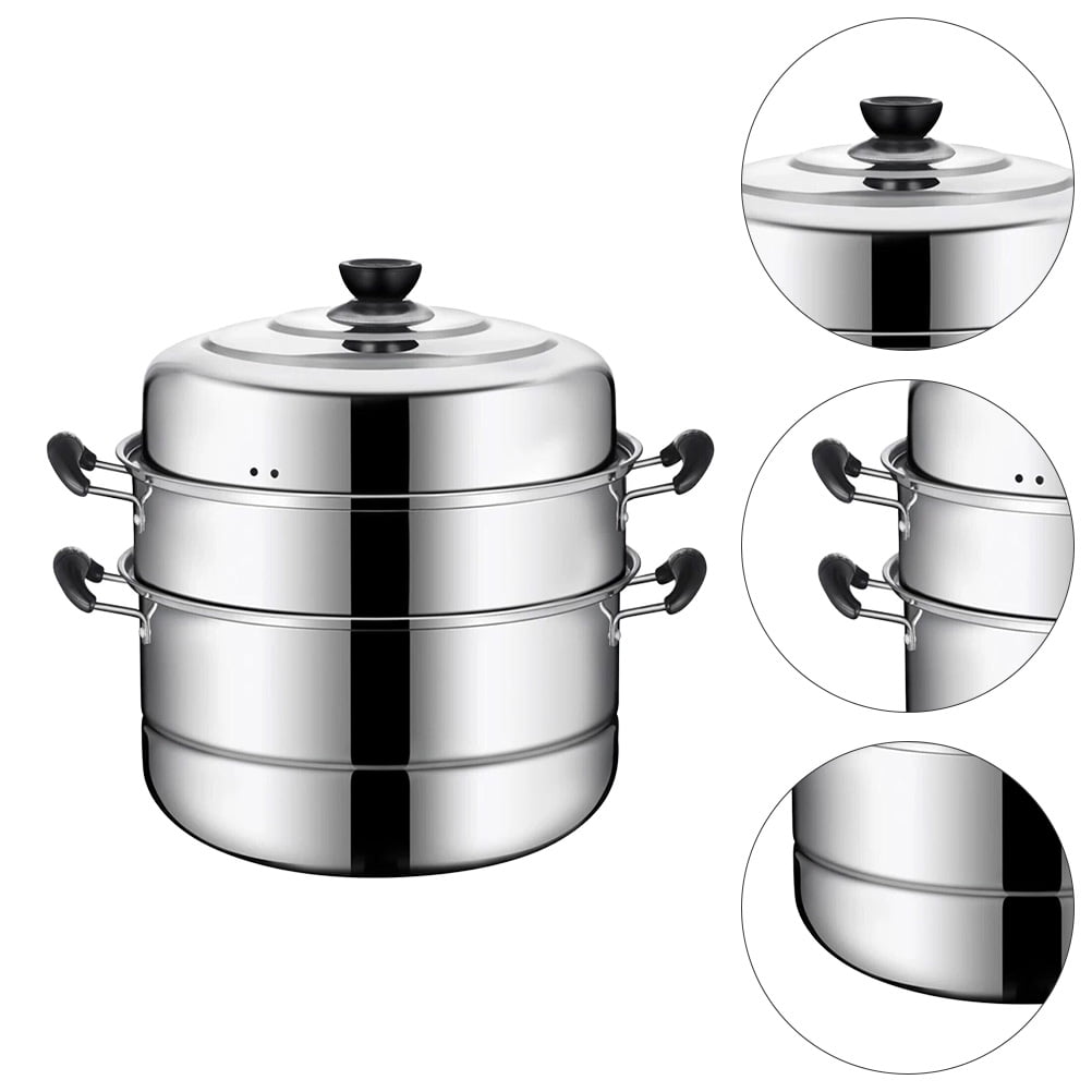 WEAVILUX 1Set Kitchen Cookware Pots Steam Cooker 28x11x13in Assorted ...
