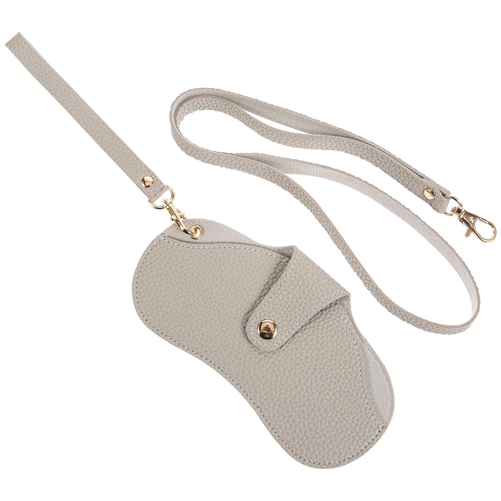 WEAVILUX 1Set Light Grey Portable Eyeglass Bag for Travel Outdoor ...