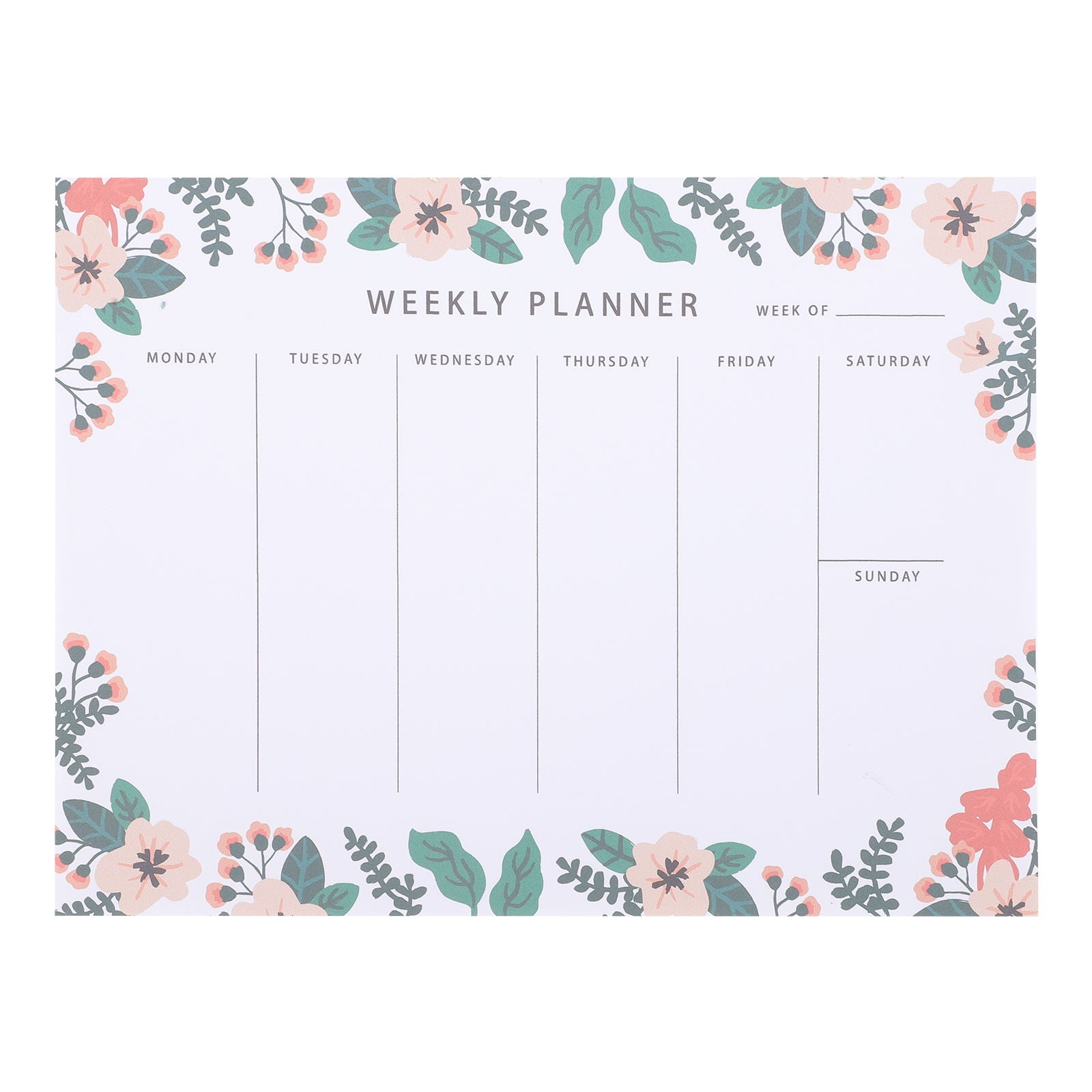 WEAVILUX 1Set Multi-Colored Paper Weekly Planner Notepad for Daily ...
