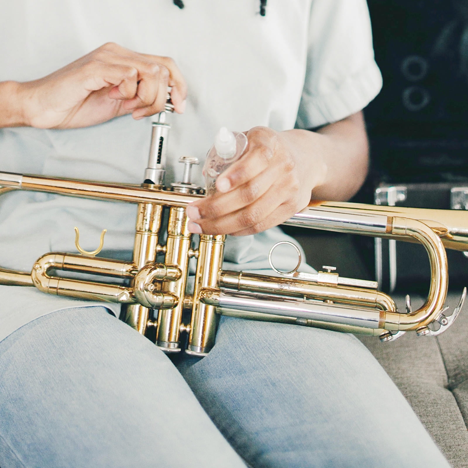 WEAVILUX 1Set Trumpet in Golden Copper Trumpet 3x2.9x1.2cm - Walmart.com