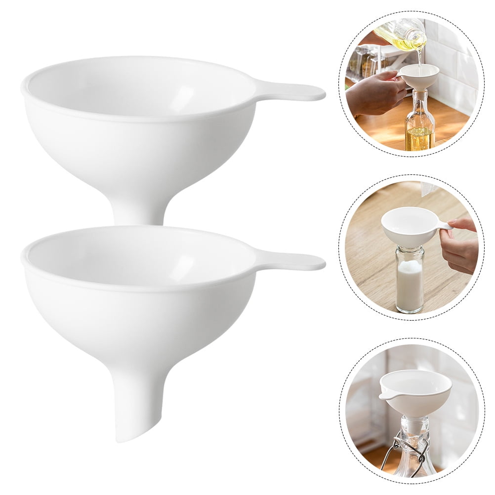 WEAVILUX 2Pcs Funnels for Kitchen Use Pouring Assistance Easy to Clean ...