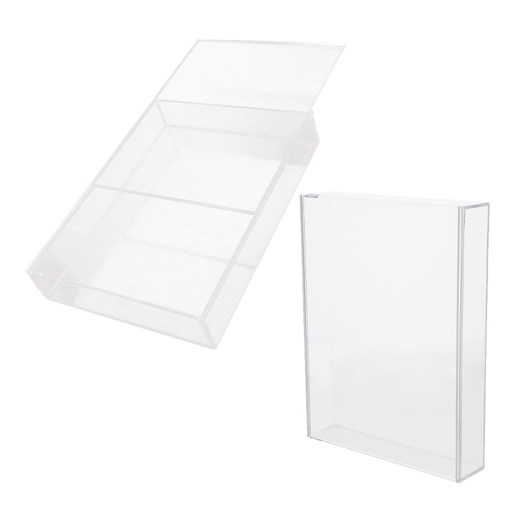 WEAVILUX Handmade Box For Small Items Clear Acrylic 2Pcs Wall Mount Case - Walmart.com