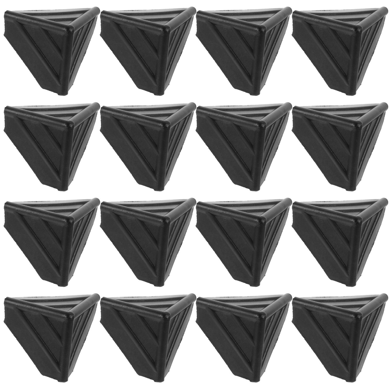 WEAVILUX Packing Corner Guard Plastic Black 100Pcs 3.1X3.1X3In ...