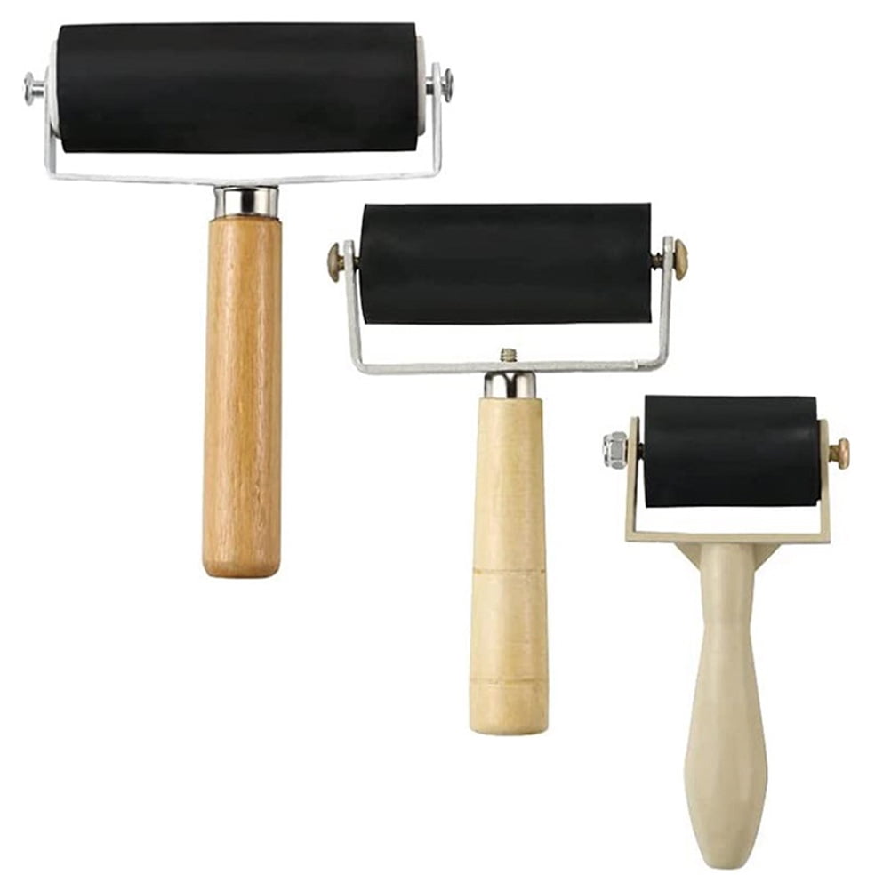 WEAVILUX Compact Multi-Function Craft Rollers 3 Pieces Assorted Colors ...