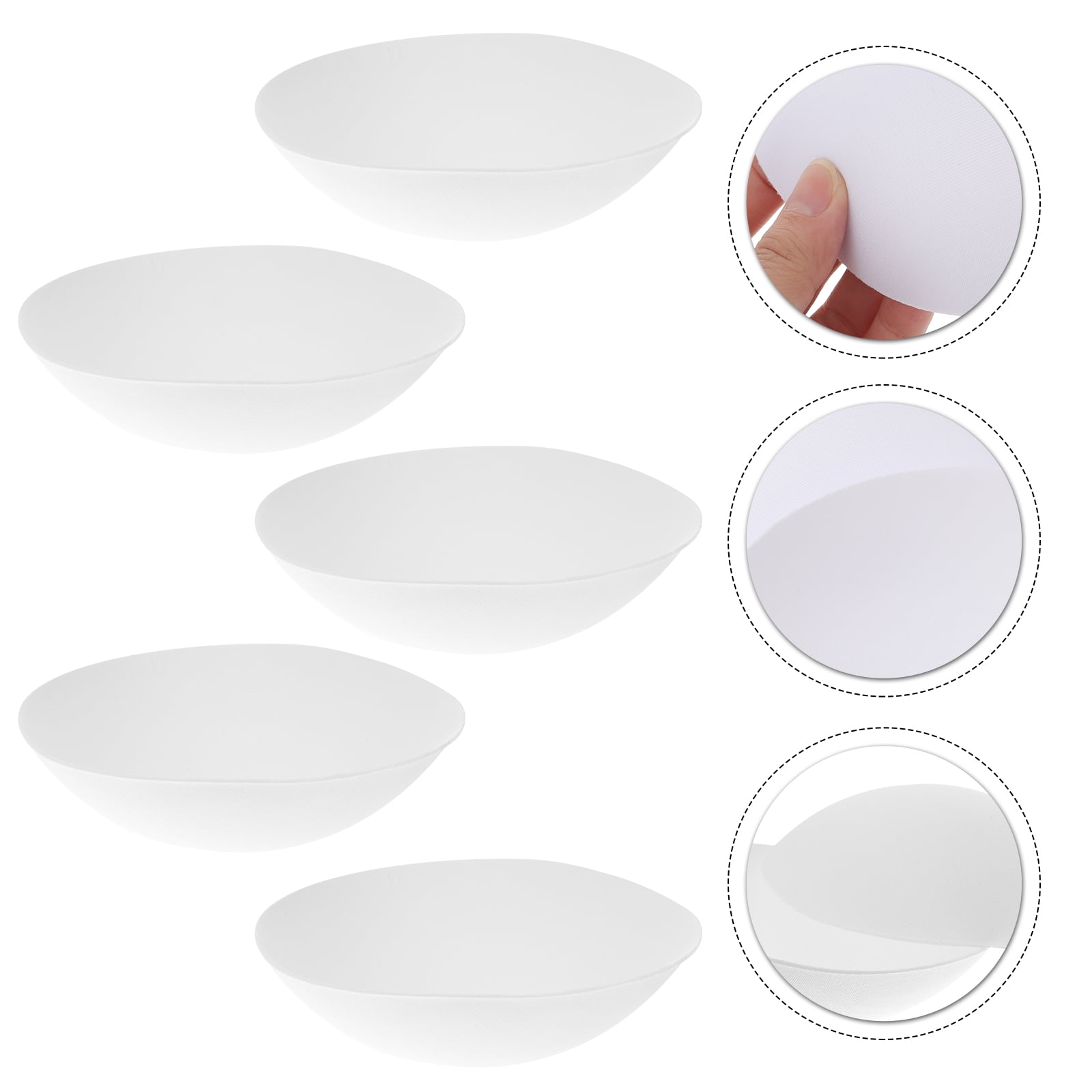 WEAVILUX 5 Pairs Hochzeit Bra Pad Inserts for Women Sports Bra Reusable ...