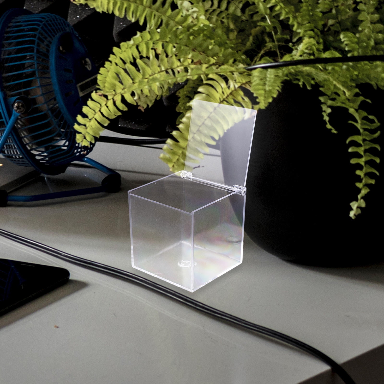 WEAVILUX Acrylic Doll Display Case Storage Box Doll Holder Clear ...