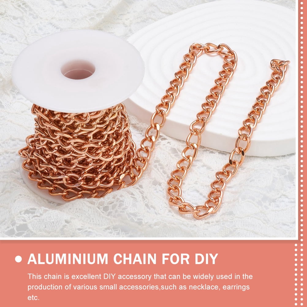 WEAVILUX Aluminium Chain for Diy Jewelry Making Projects 3m x 0.4in ...