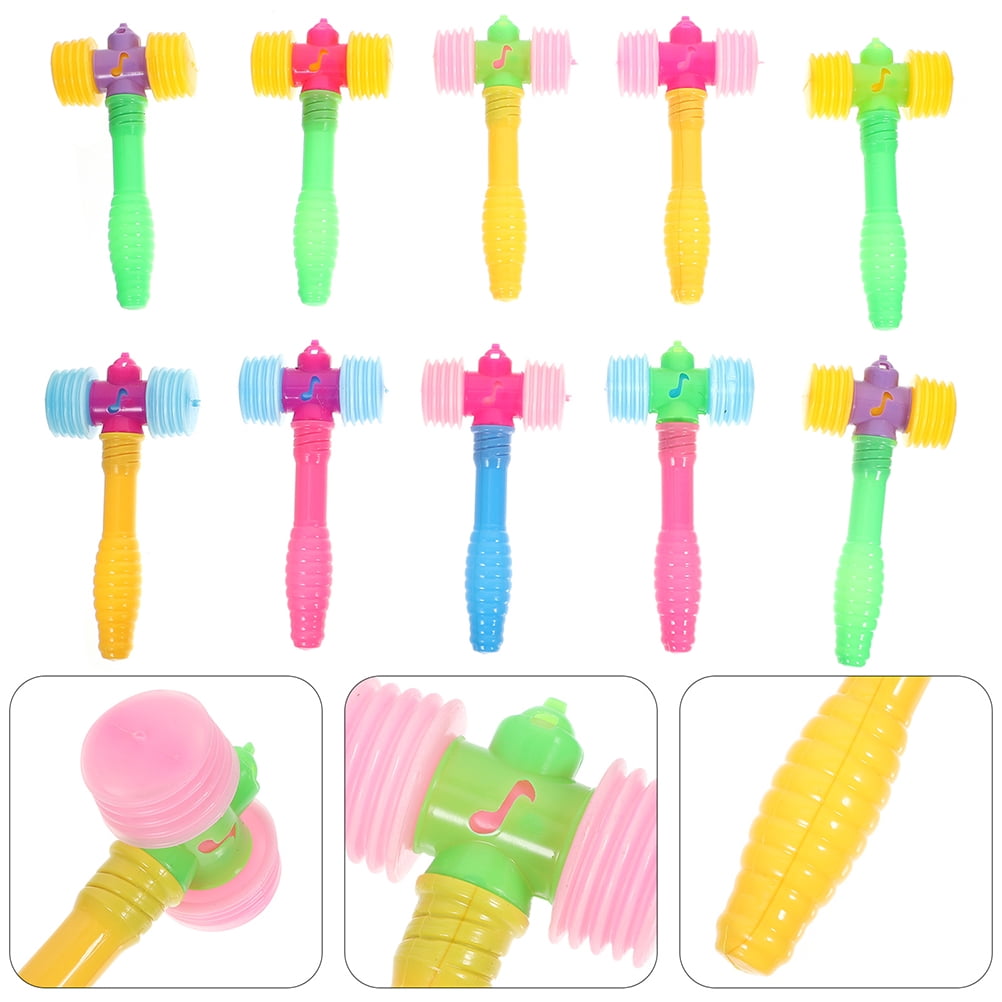 WEAVILUX Childrens Hammer Toy 24Pcs Assorted Color Plastic For Kids ...