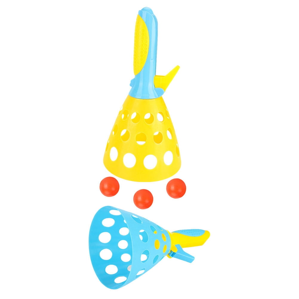 WEAVILUX Click Toss Balls Game 3 x Balls and 2 x Launcher for Kids in ...