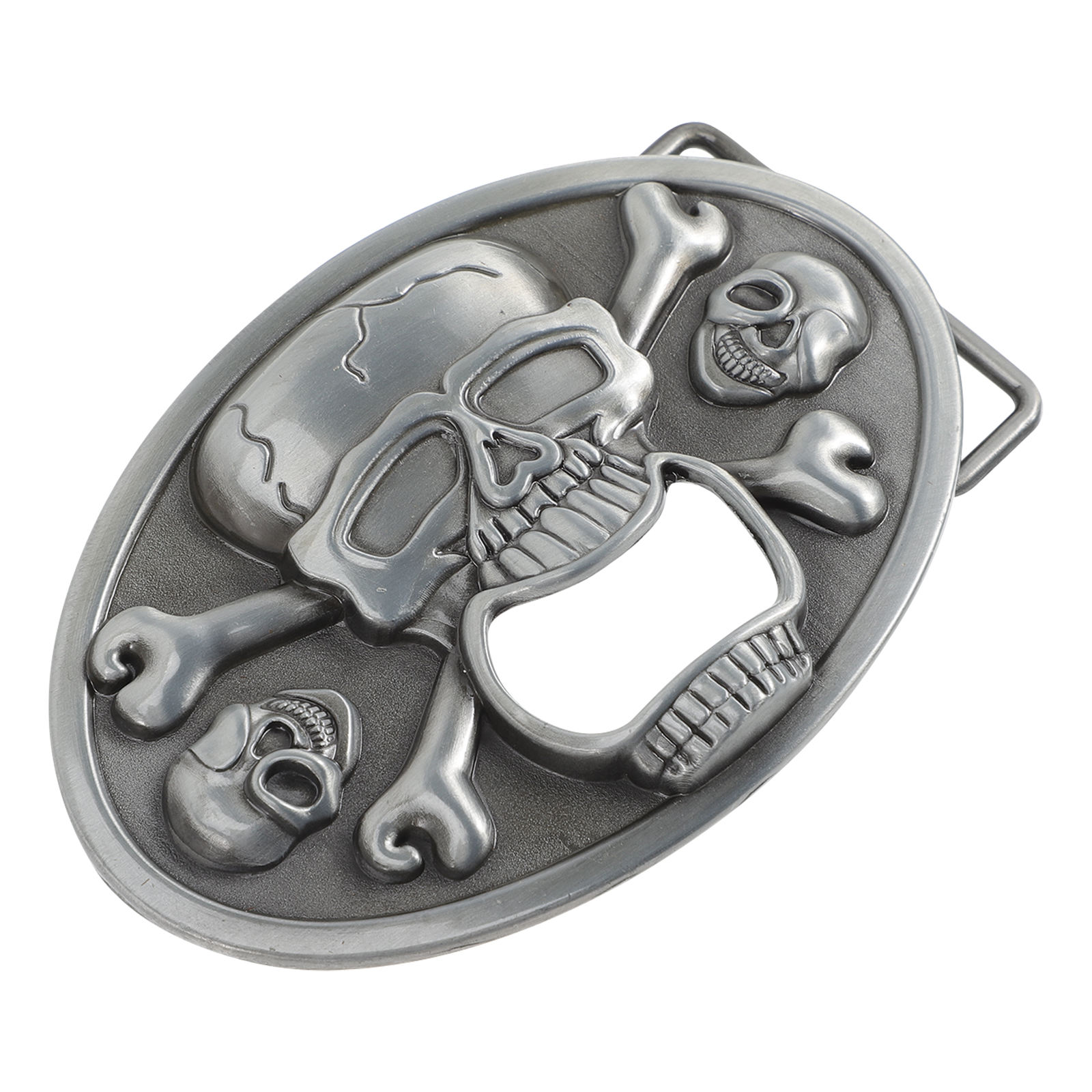 WEAVILUX Cool and Charming Look Skull Belt Buckle with Bottle Opener ...