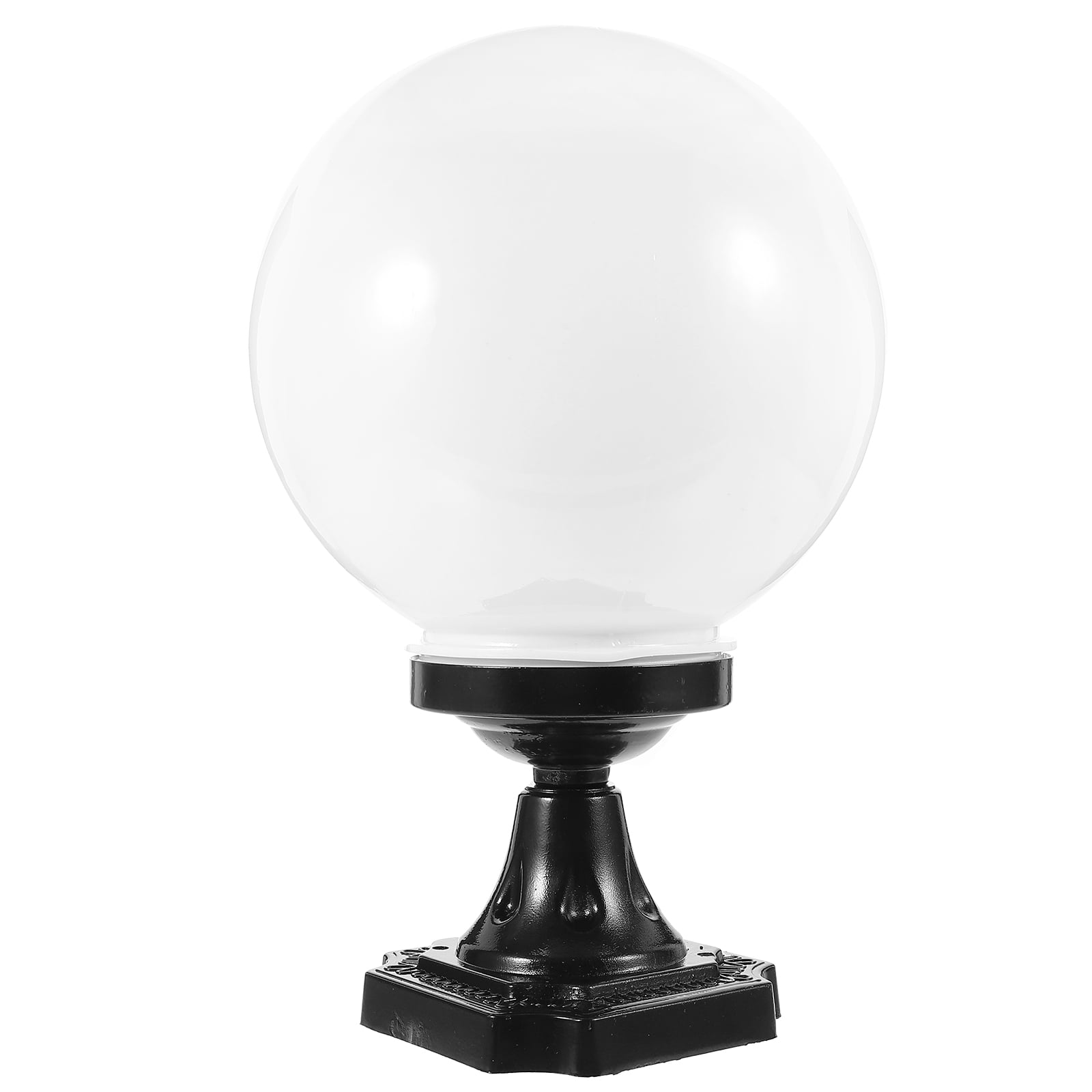 WEAVILUX Large Globe Lampshade 1 Set White Acrylic Aluminum Round ...