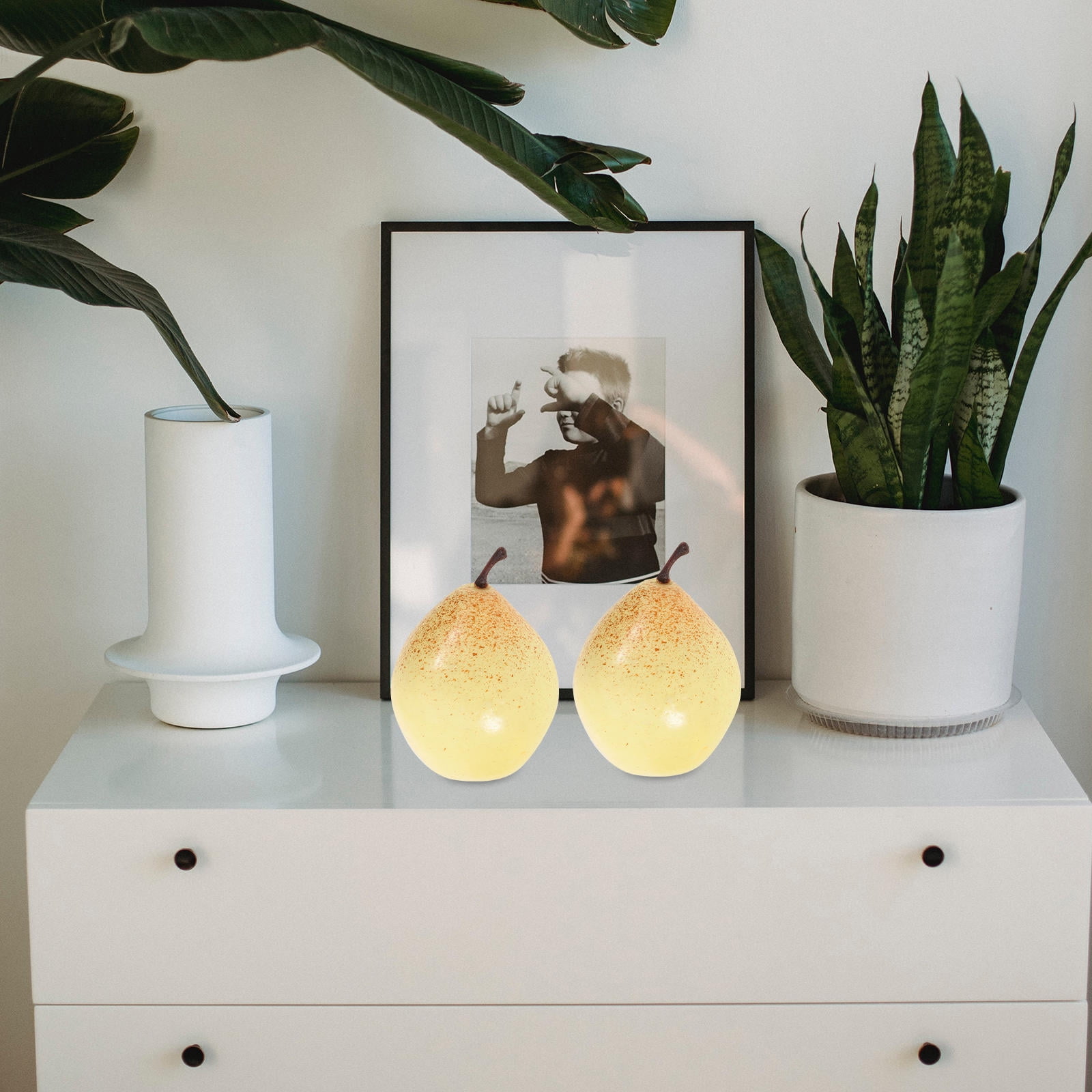 WEAVILUX Lifelike Simulation Pear Model for Decoration and Props Light ...