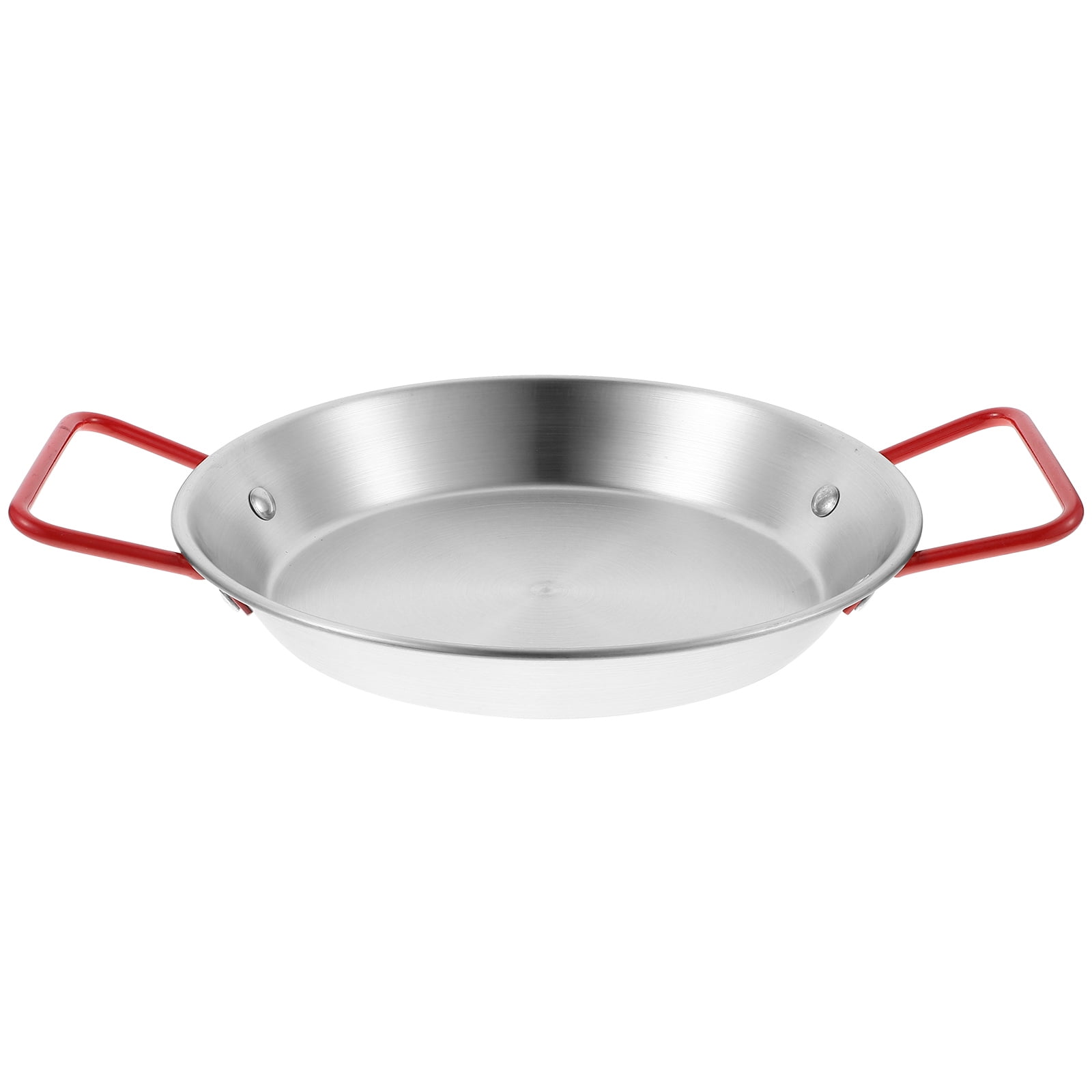 WEAVILUX Metal Food Tray 1Set Stainless Steel Red Color for Picnic Use ...