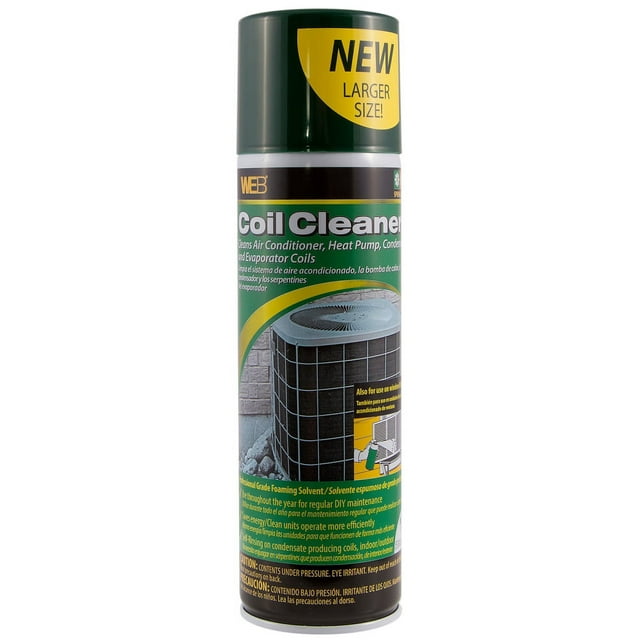 WEB Coil Cleaner - 19oz, Foaming AC Condenser Air Conditioning Spray ...