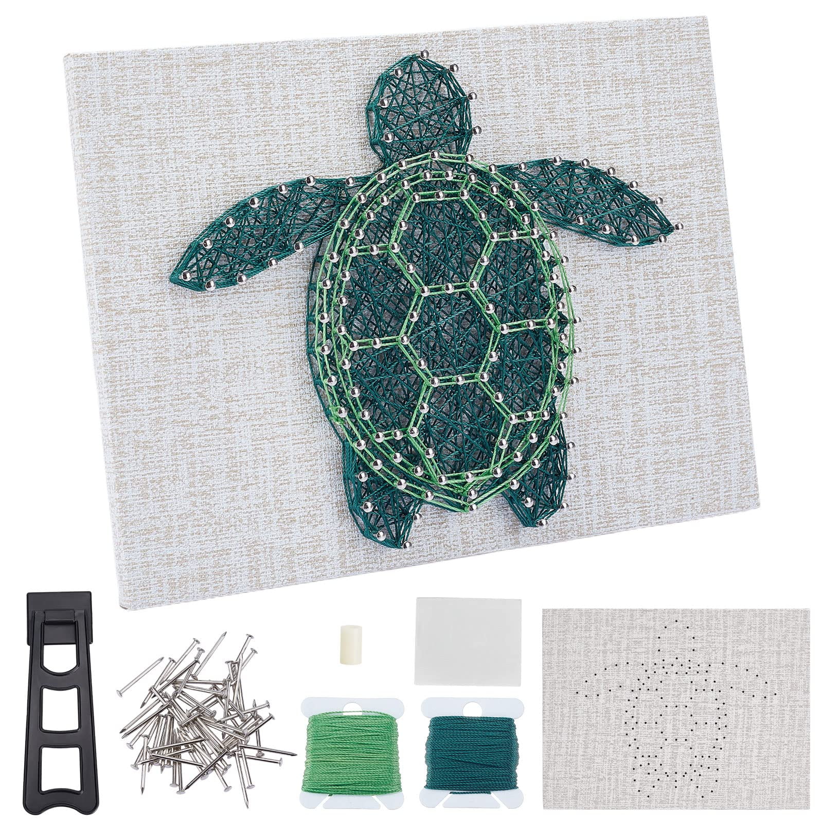 WEBEEDY 3D String Art Kit for Adults Beginners, DIY Sea Turtle String ...
