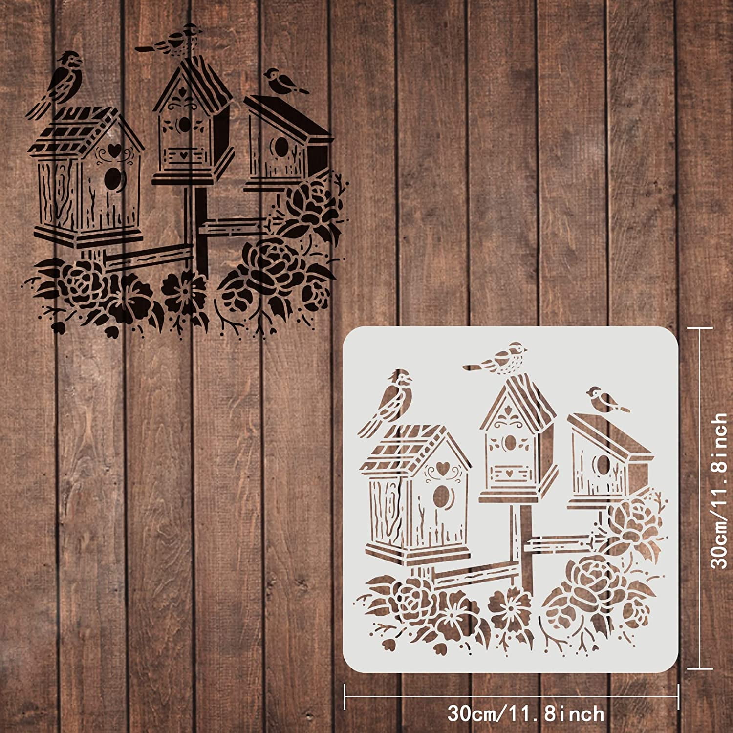 WEBEEDY Plastic Reusable Drawing Painting Stencils Templates for ...