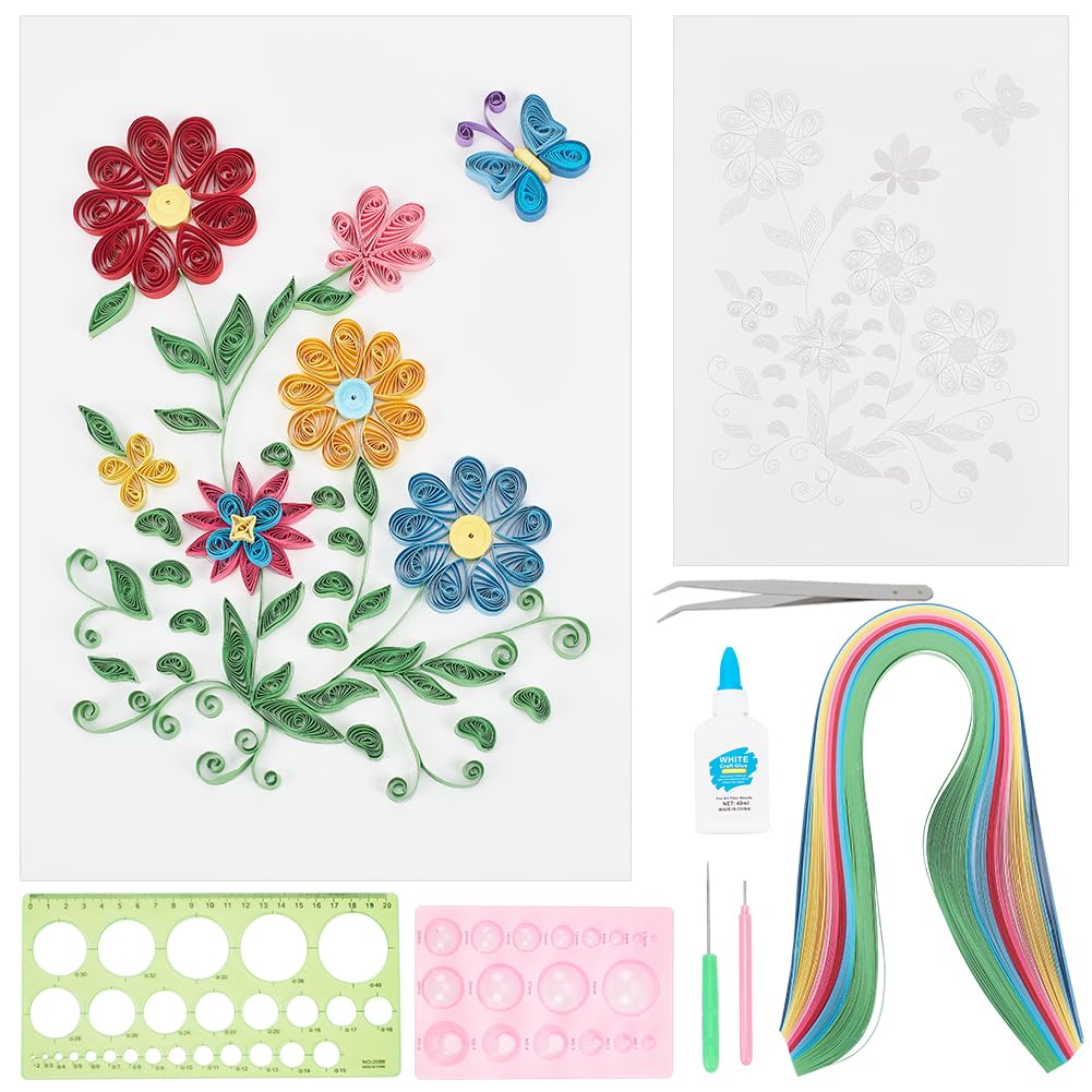 WEBEEDY Quilling Kit Flowers TSF6 Paper Quilling Kit for Adults ...