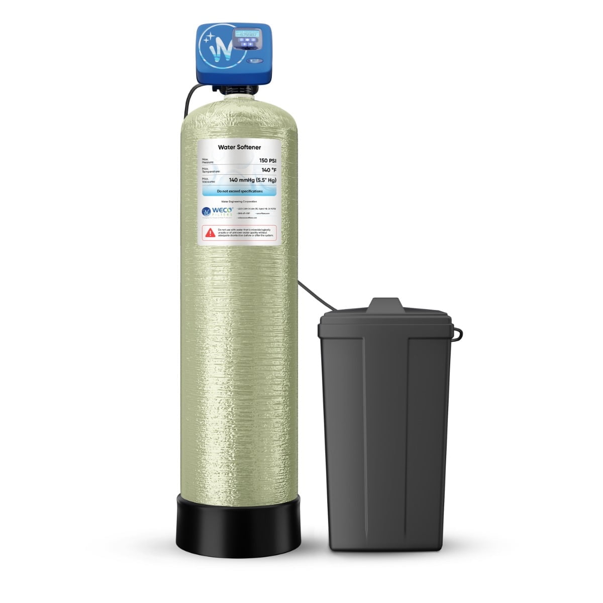 WECO KMC-1665 High-Efficiency Water Softener for Reducing Water ...
