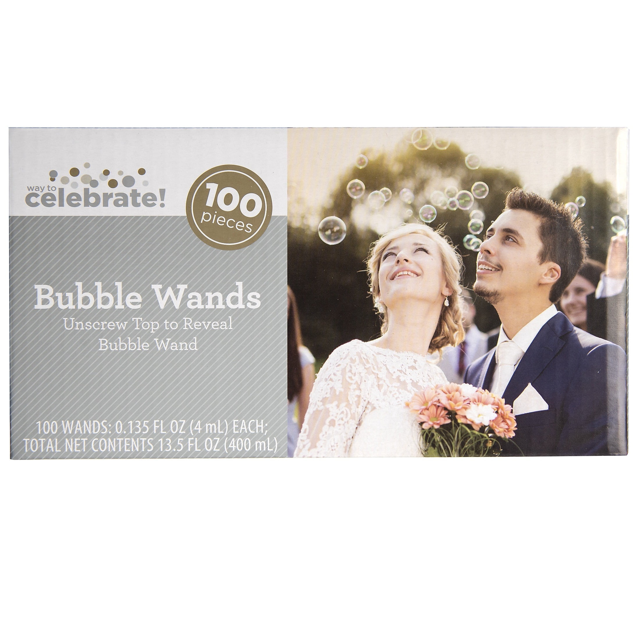 Wedding Bubble Wands, 100 Count, by Way To Celebrate - Walmart.com