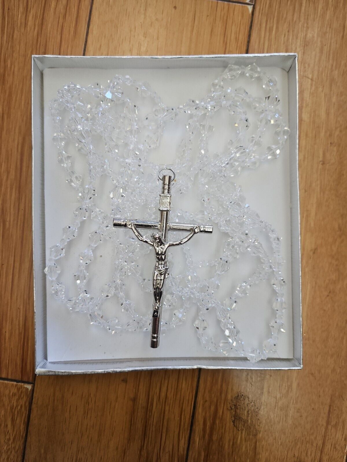 36.99 Wedding Lasso Frosted Glass Silver Cross, 36 Inches, Crystal and ...