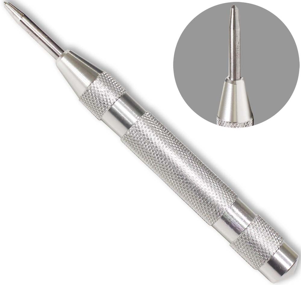 WEDGE 5" (12.7 cm) Automatic Center Punch | Textured Grip | Adjustable ...