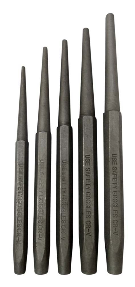 WEDGE 5 Piece Metal Taper Punch Set | Sizes: 3/32"-1/4" | Versatile ...