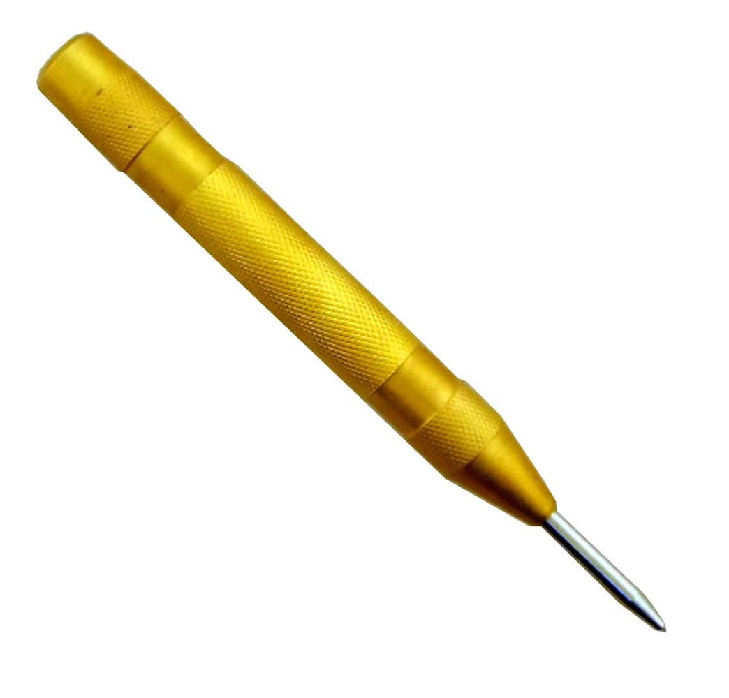 WEDGE Auto Center Punch | 5" (12.7 cm) | Brass & Steel | For Carpenters ...