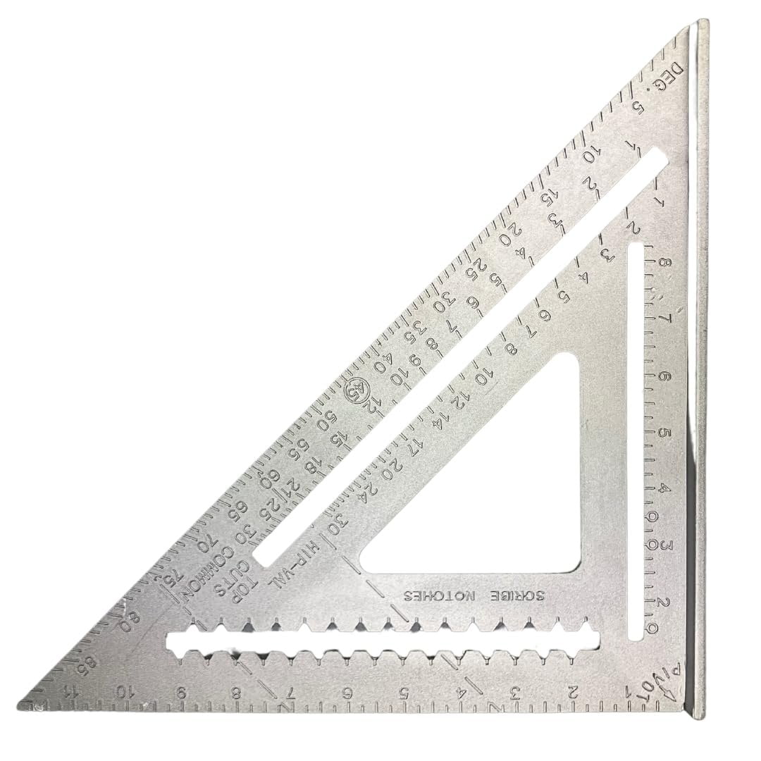 WEDGE Large 12-Inch Aluminum Square with Molded Markings and Conversion ...
