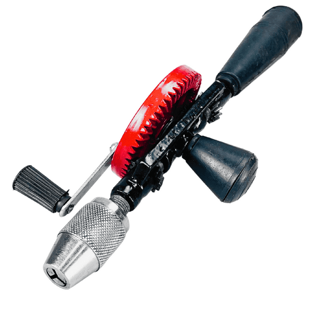 WEDGE 11" Manual Hand Drill for Wood, Plastic, Soft Metals | 1/4" Drill ...