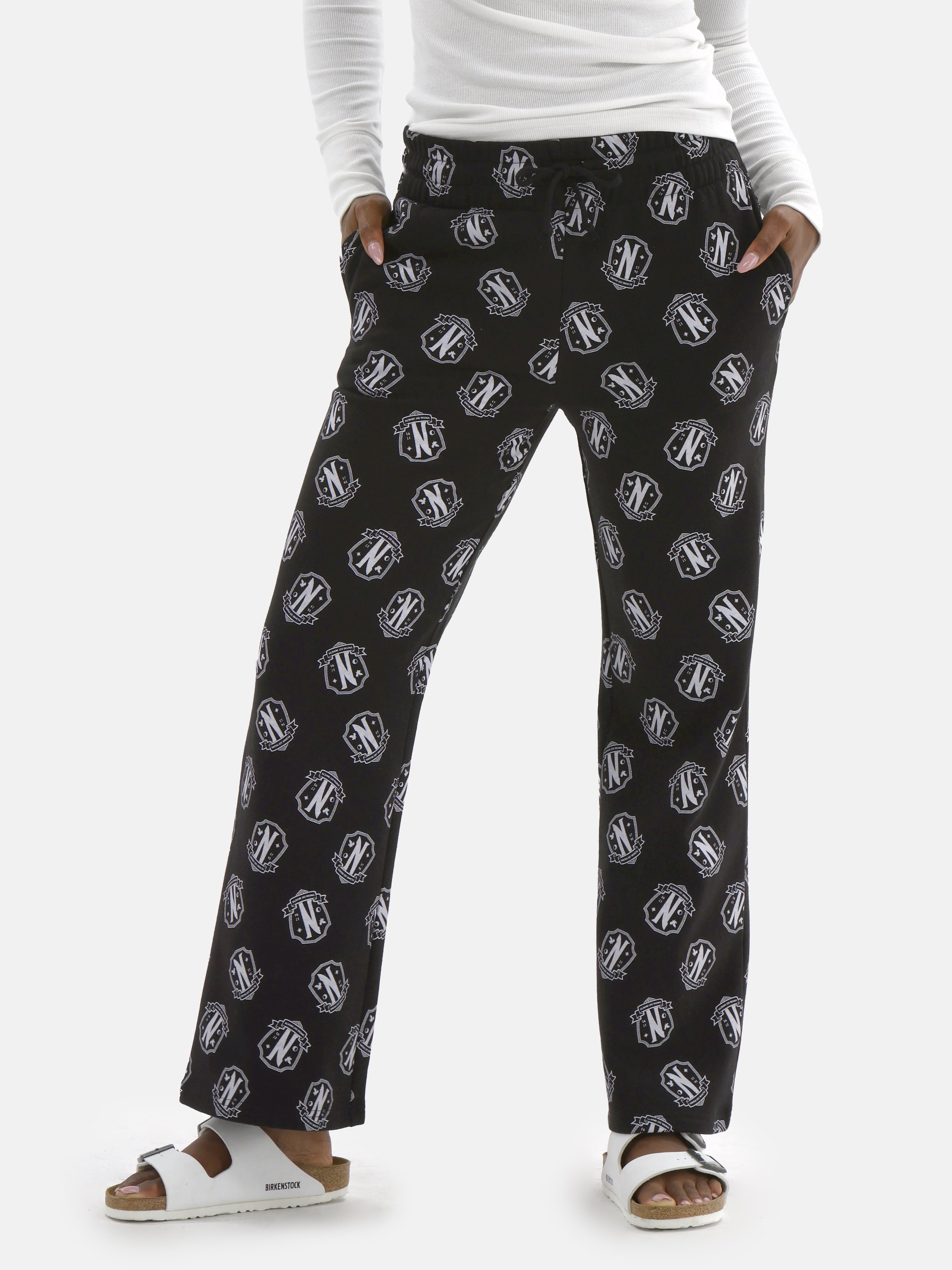 Wednesday Addams Women's Graphic Pants, Sizes XXS-2XL - Walmart.com