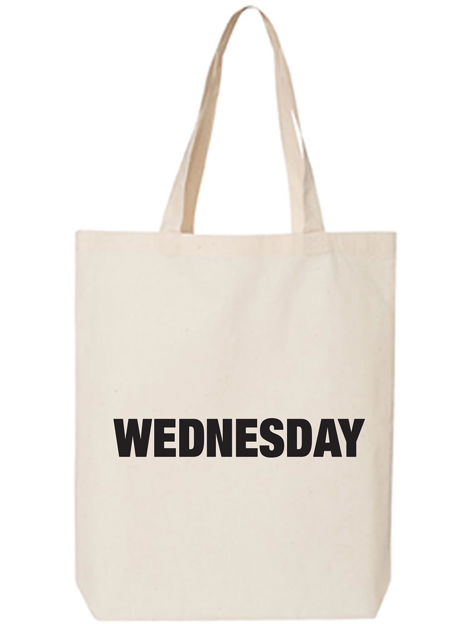 WEDNESDAY (worn on Monday) Cotton Canvas Tote Bag - Walmart.com