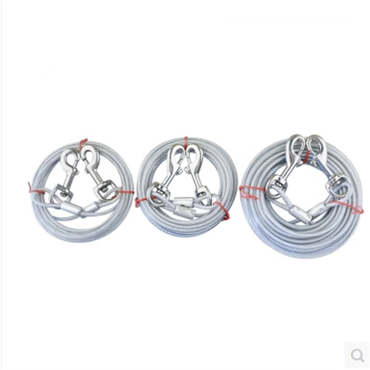WEDURLA Durable and Heavy Duty Galvanized Steel Wire Dog Tie Out Cable ...