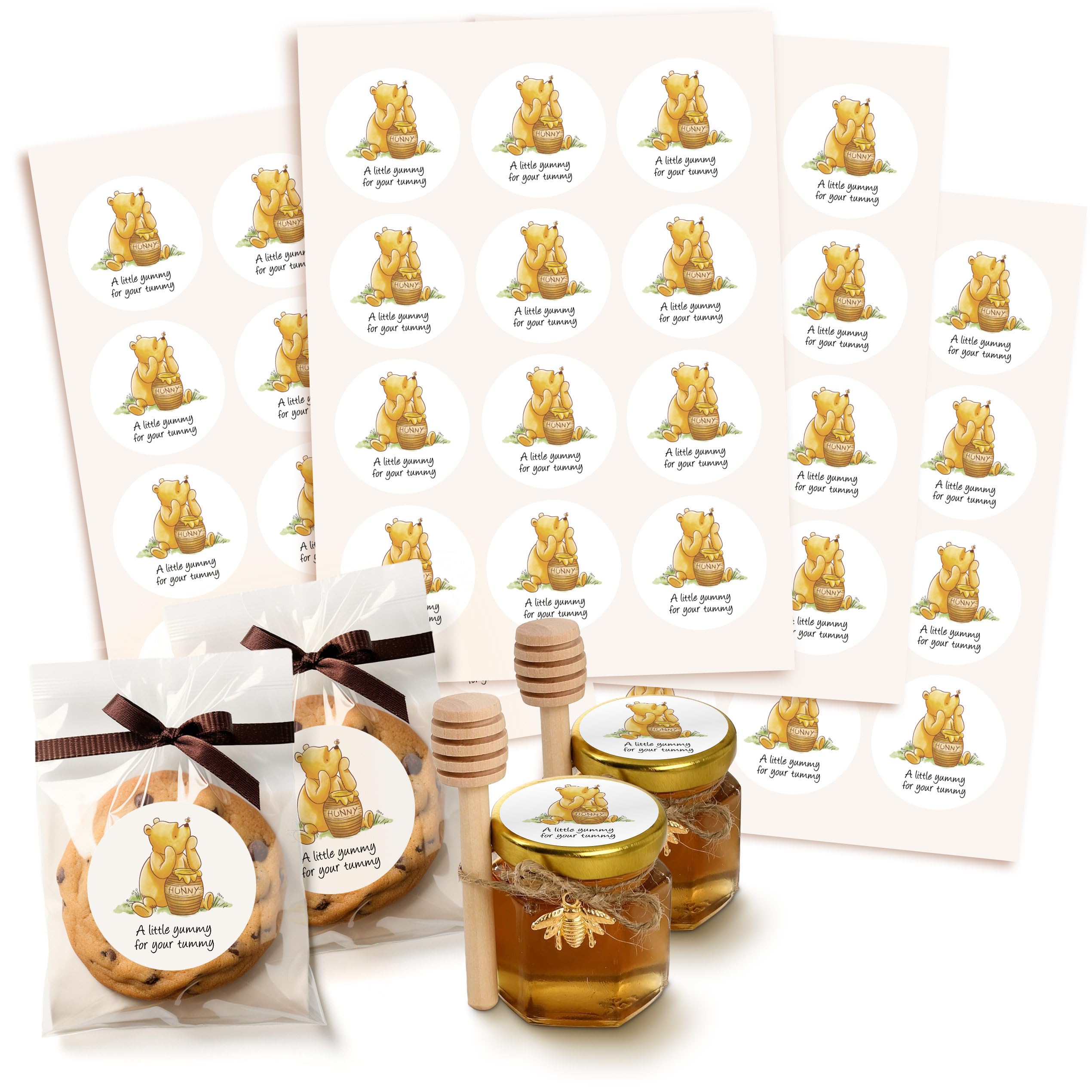 WEECUTES® Winnie Baby Shower Decorations Sticker Gift The Pooh A Little ...