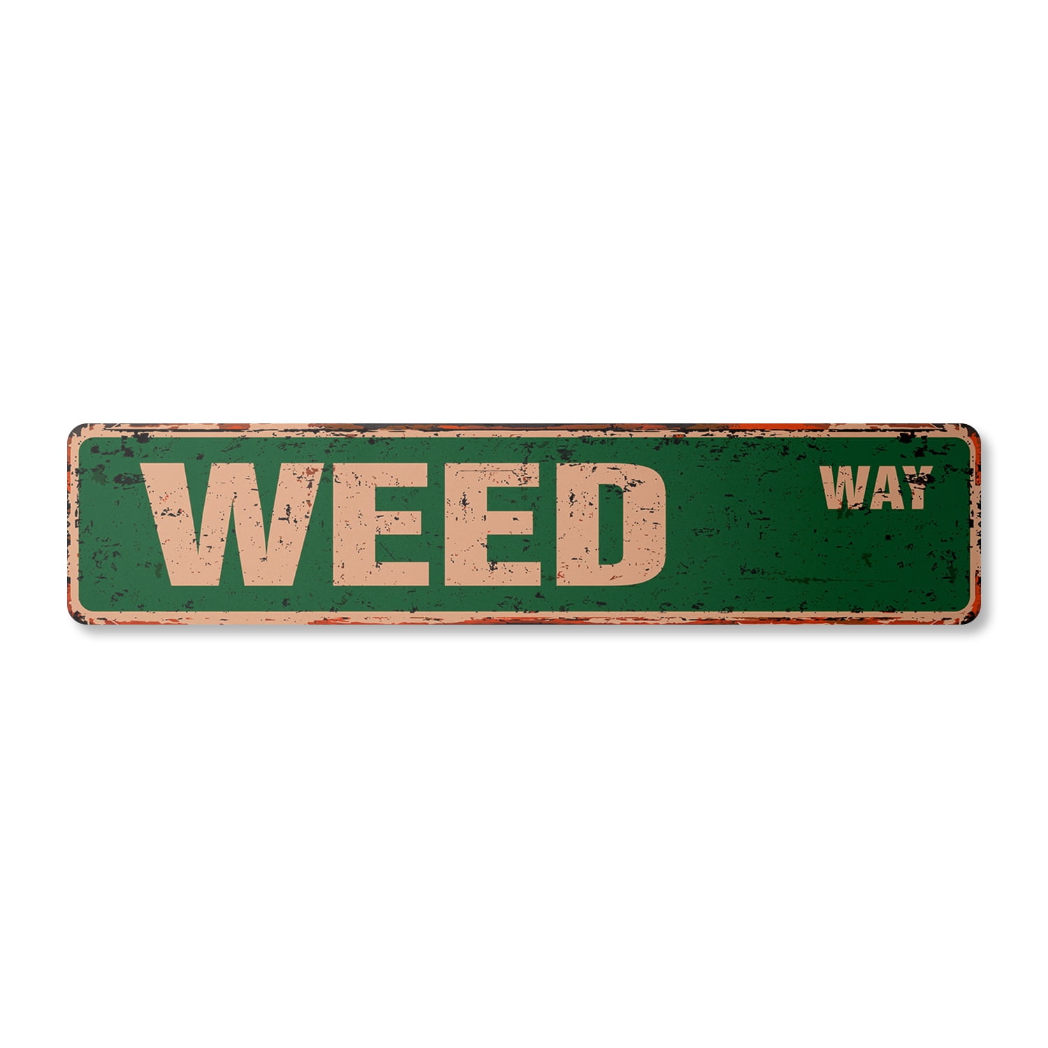 WEED Vintage Plastic Street Sign | Indoor/Outdoor | 24" Wide - Walmart.com
