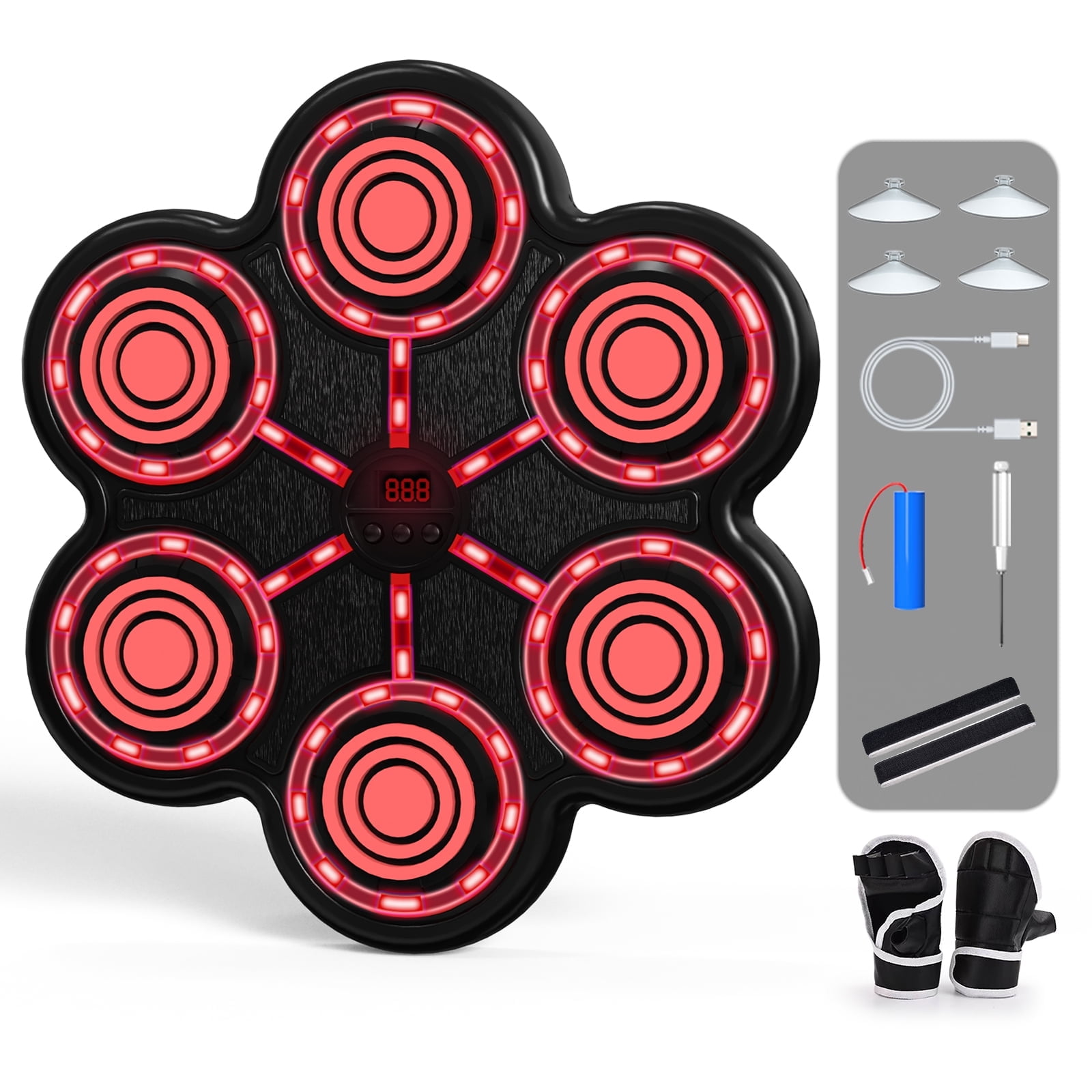WEEKEND COME Music Boxing Machine Workout Equipment, With Boxing Gloves ...