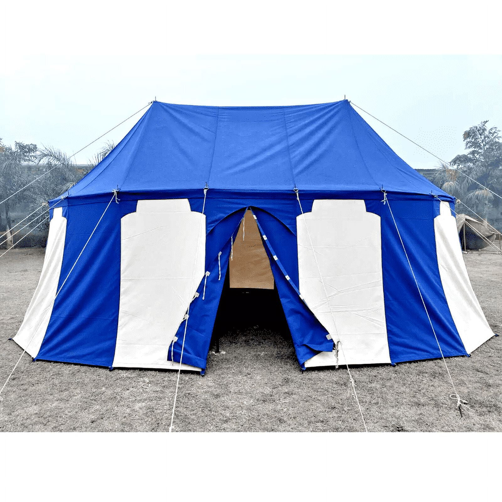 WEEKEND SALE Medieval Blue White Burgundian 6x4 M Functional Water ...