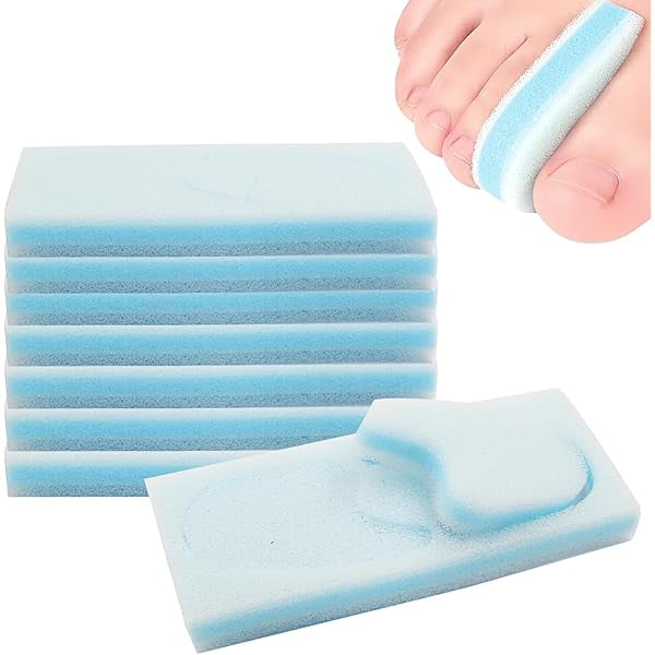 WEEKS 16 Pieces Blue Foam Toe Separators, 3 Layer Foam Toe Separators ...