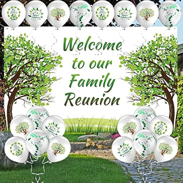 WEEKS 21 Pcs 2025 Family Reunion Party Decorations, Welcome to Our ...