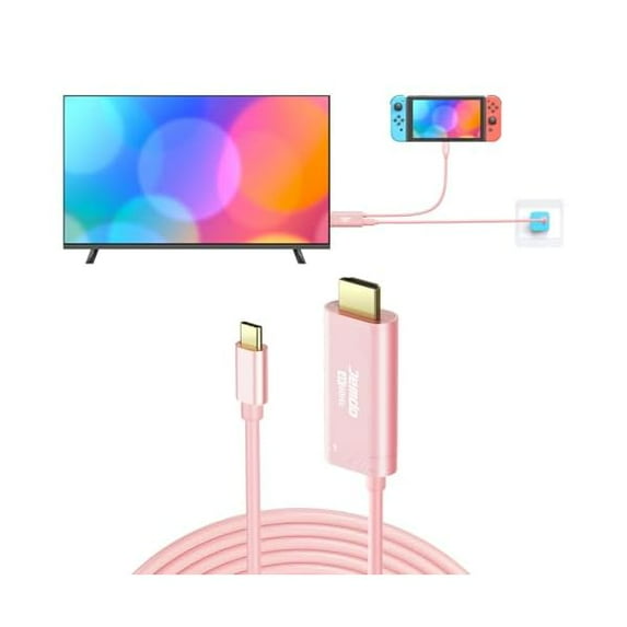 WEEKS 4K@60Hz USB C to HDMI Cable Only Replacement for Switch 2017/OLED/Steam Deck/ROG Ally, 2m ...