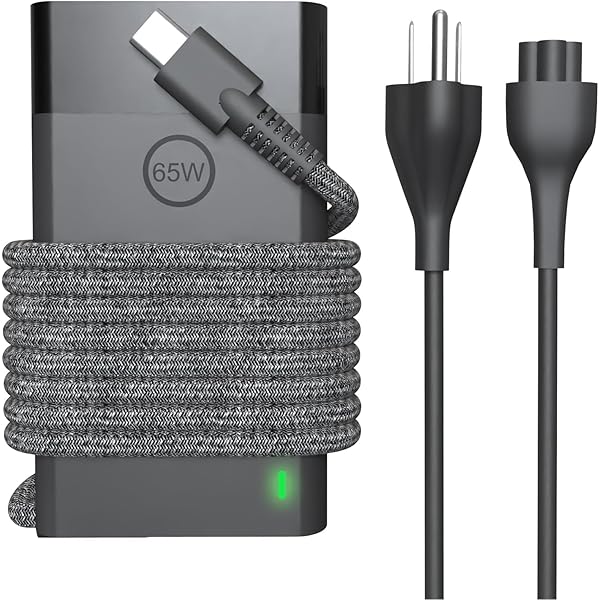WEEKS 65W USB C New Slim Laptop Charger Power Cord Compatible with HP ...