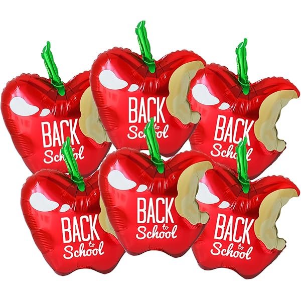 WEEKS Back to school balloons, apple shape balloons,welcome back to ...