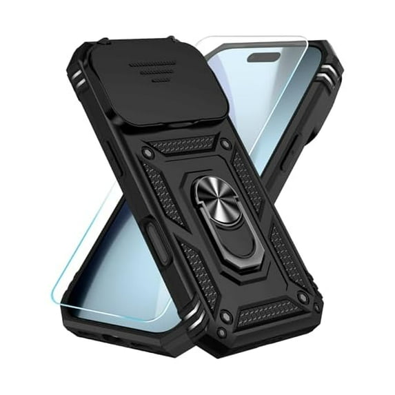 WEEKS Compatible with iPhone 17 Pro Case with HD Screen Protector ...