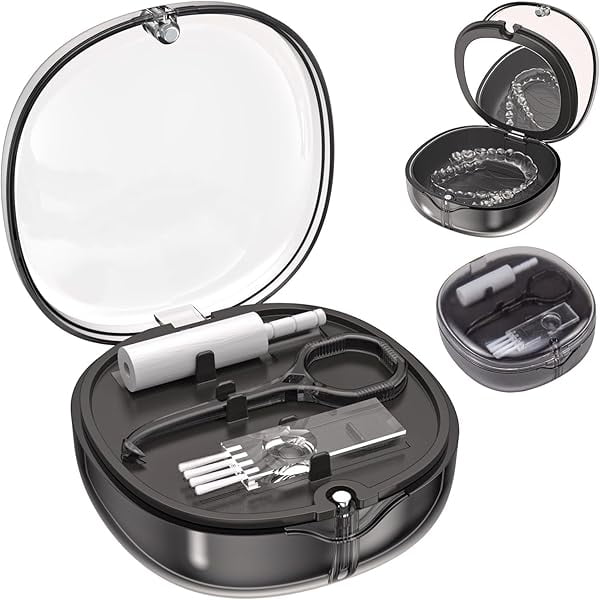 WEEKS Dental Retainer Box Case Orthodontic Retainer Container with ...